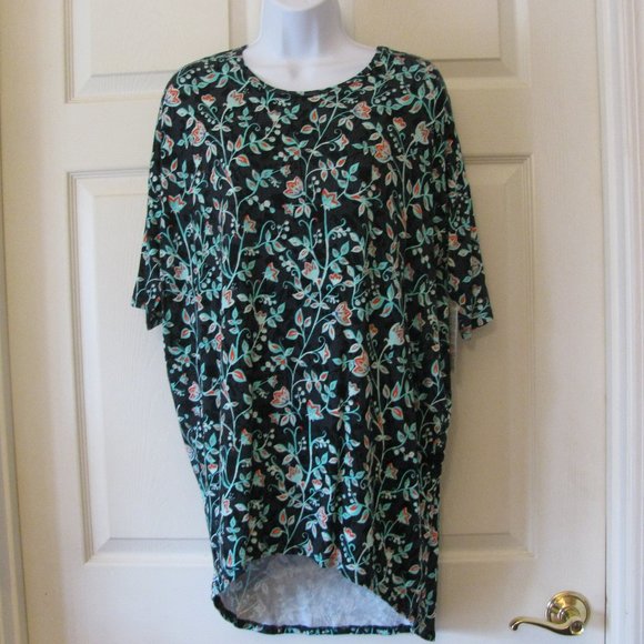 LuLaRoe | Tops | 25 Lularoe Irma Tunic Xs Nwt 36 Oversized Blue Green ...
